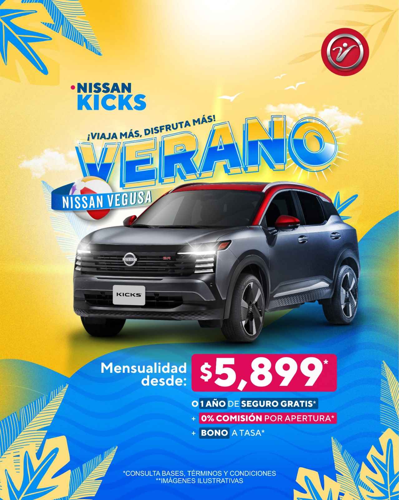 Nissan Vegusa. Promociones Destacadas de autos Nissan.
