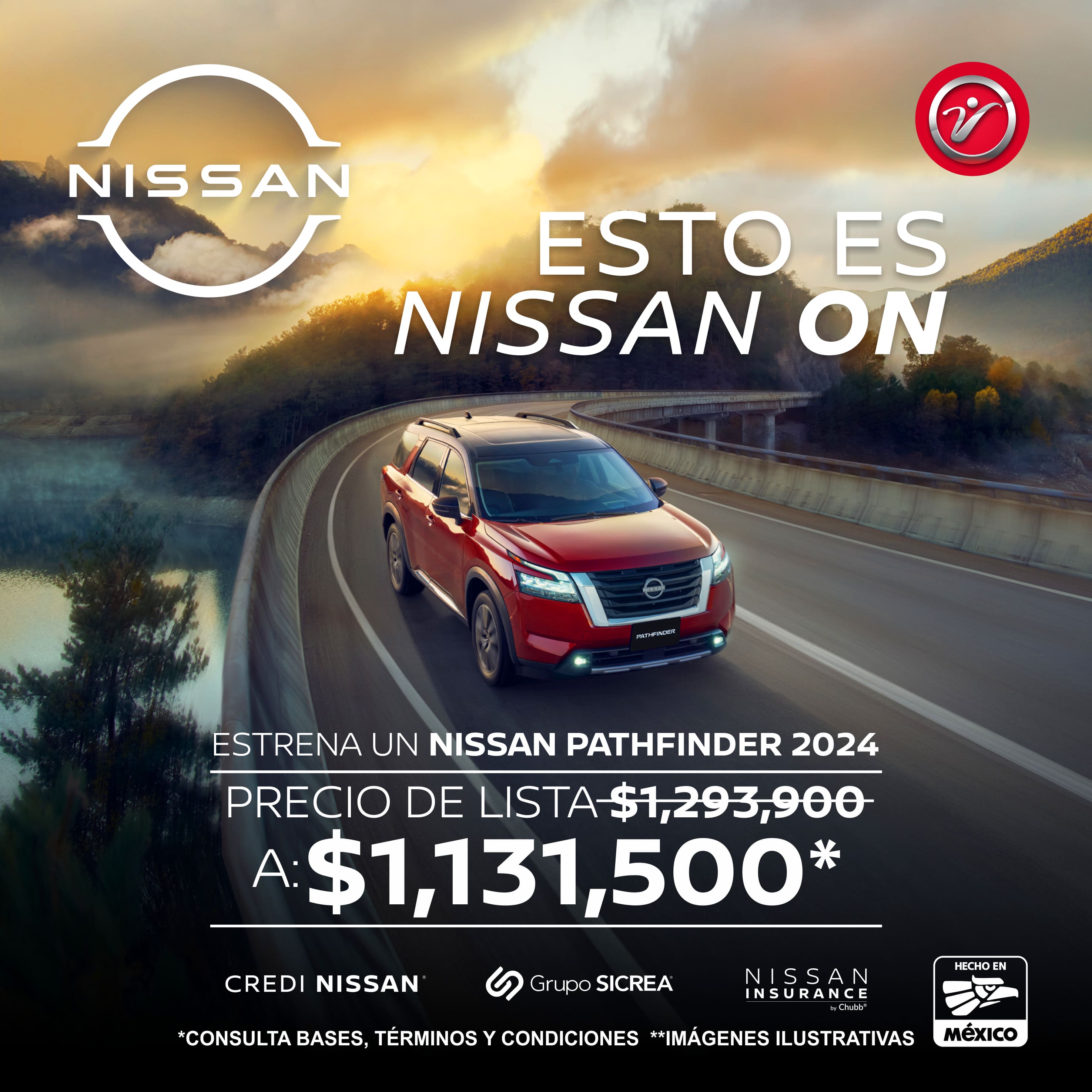 Nissan Vegusa. Promociones Destacadas de autos Nissan.