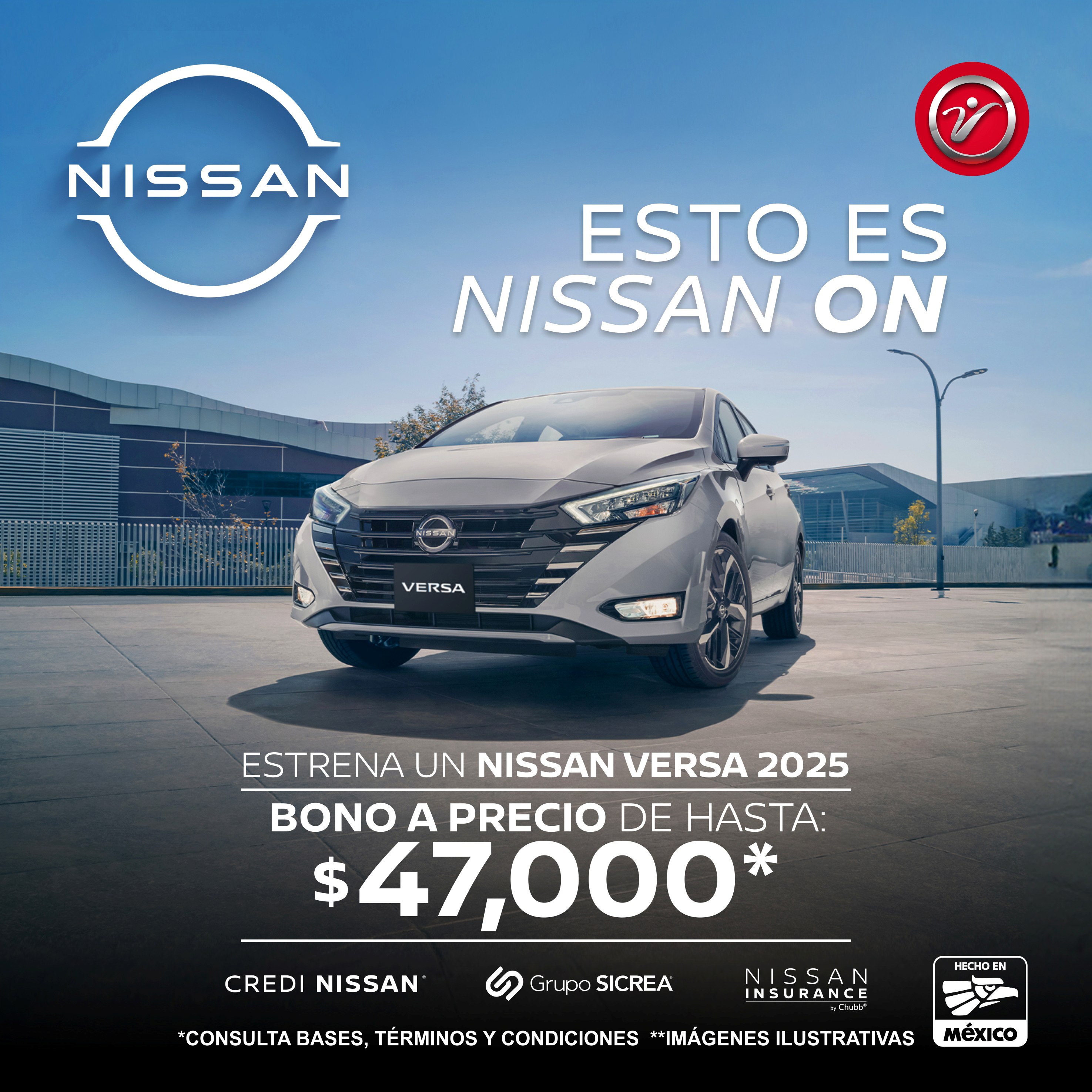 Nissan Vegusa. Promociones Destacadas de autos Nissan.